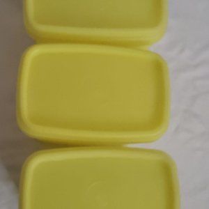 Tupperware | Kitchen | Vintage Tupperware Yellow Rectangle With Lids ...